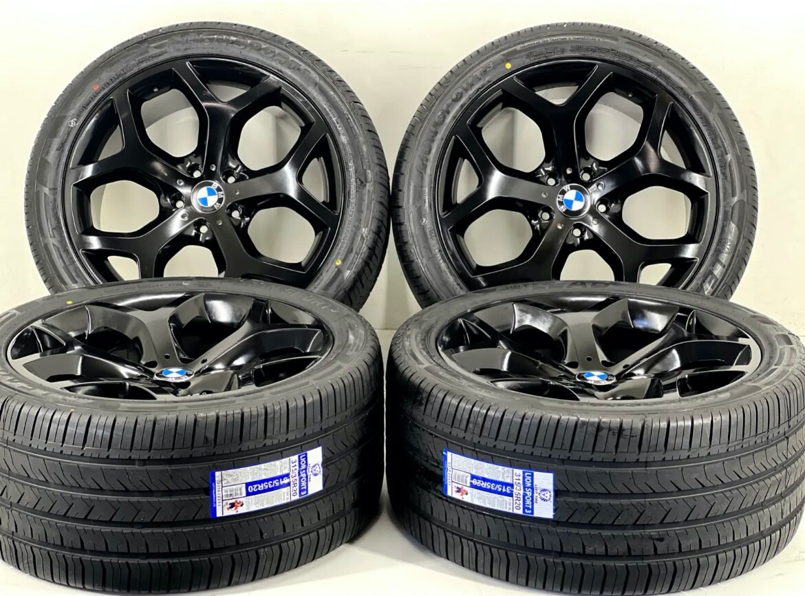 20INCH RIMS TIRES SET BMW E70 F15 X5 E71 X6 OEM YSpoke 20x11/10 Style ...