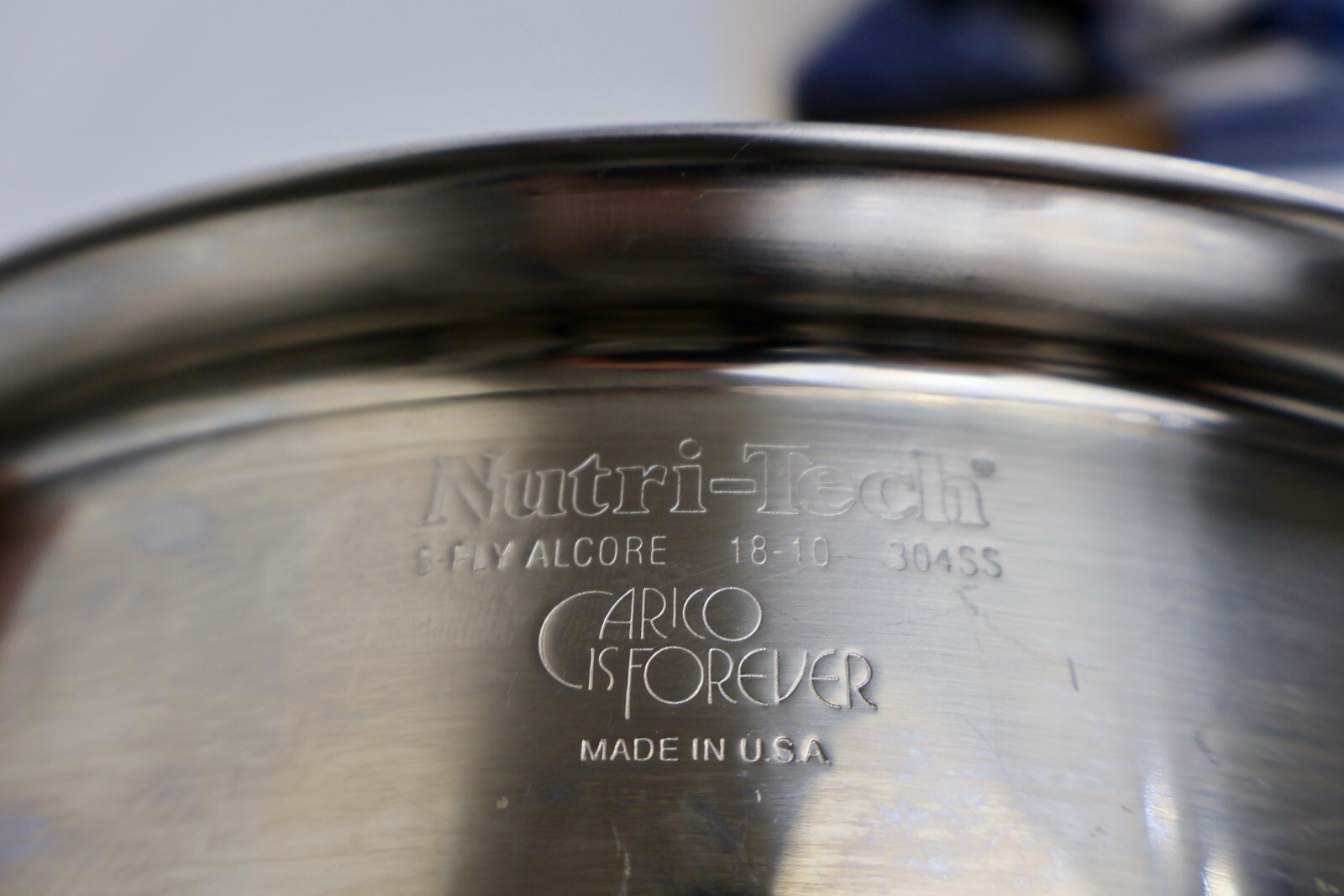 Nutri-Tech Carico Stock Pot 5.5L Stainless Steel Waterless Cookware ...