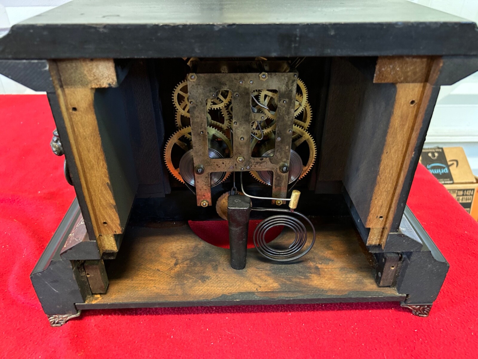 Antique Ingraham 8 Day Strike Mantle Clock-Working Condition | eBay