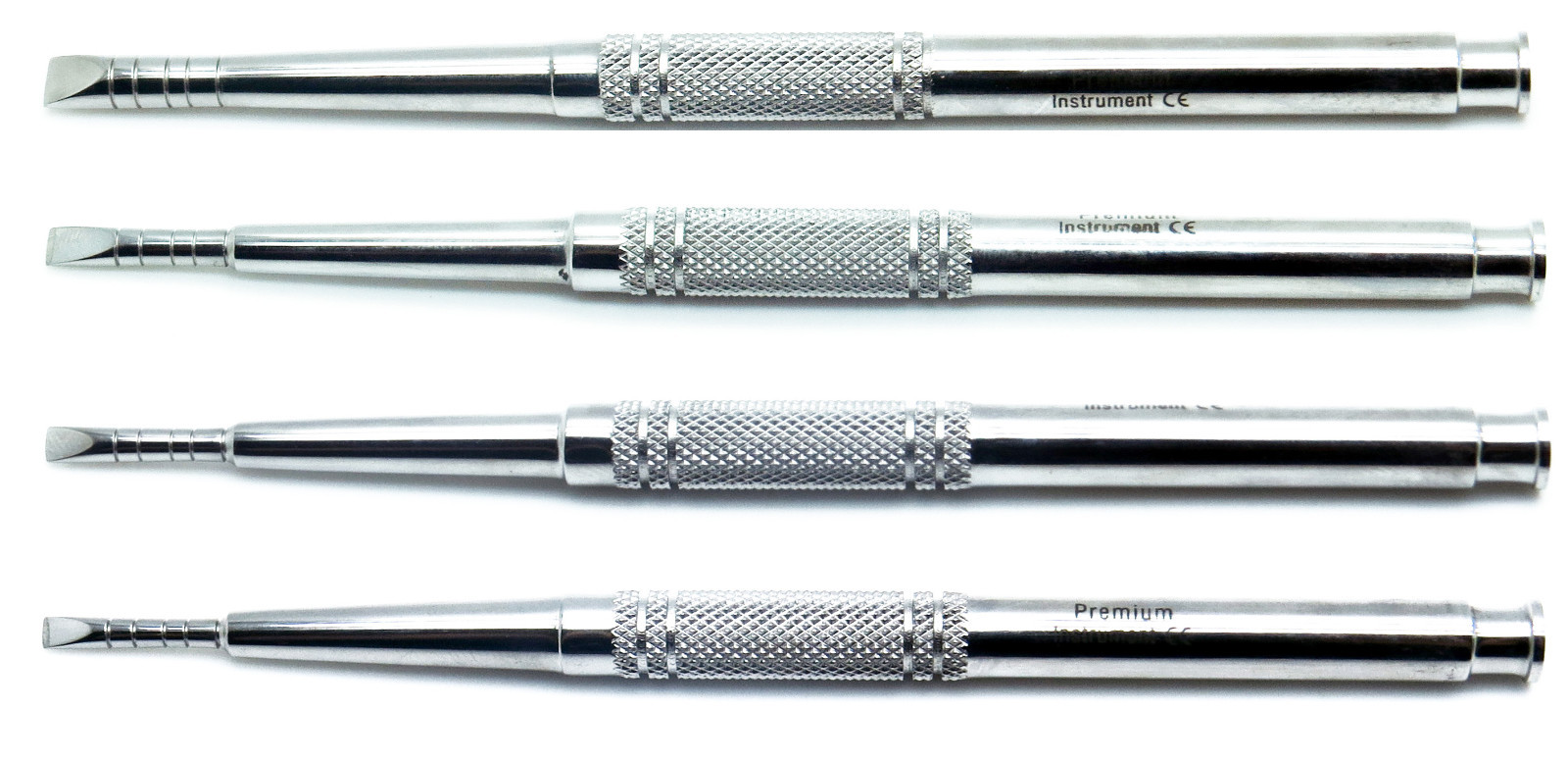 Set of 4 Dental Straight Ridge Chisels Splitting Surgical Extraction ...