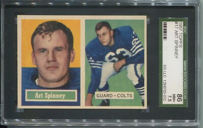 1957 Topps Art Spinney #17 SGC 7.5 NM+ COLTS | eBay