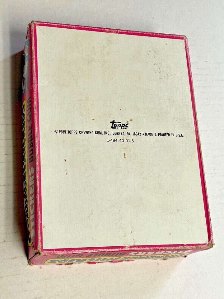 1985 Garbage Pail Kids Original 1st Series GPK OS1 Wax Pack EMPTY CARD ...