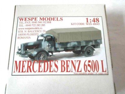MERCEDES L6500 -1940 Wespe Models 1:48 SCALE - car resin model kit ...