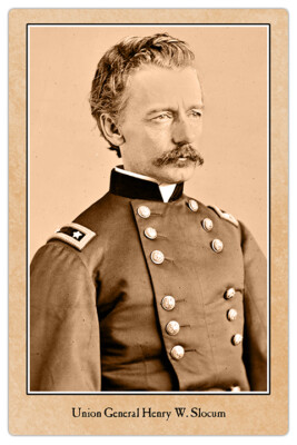 HENRY W. SLOCUM Union General CIVIL WAR VINTAGE PHOTOGRAPH CARD CDV RP ...