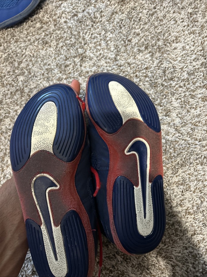 Blue And Red Nike Inflicts Wrestling Shoes Size 10 | eBay