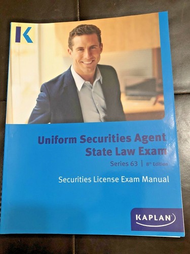 Kaplan Series 63 Securities License Exam Manual 8th Edition Lot | eBay