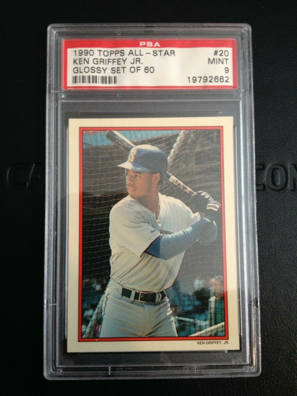 1990 TOPPS ALL-STAR GLOSSY SET OF 60 #20 KEN GRIFFEY JR MINT PSA 9 POP ...