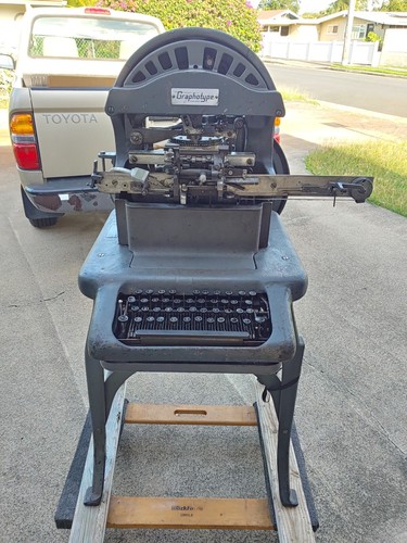 FUNCTIONAL Antique Graphotype / Addressograph | Dated 1948/49 | model ...