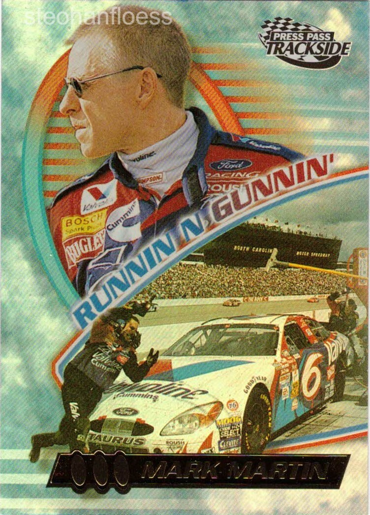 2000 Press Pass Trackside Runnin N' Gunnin #RG4 Mark Martin | eBay