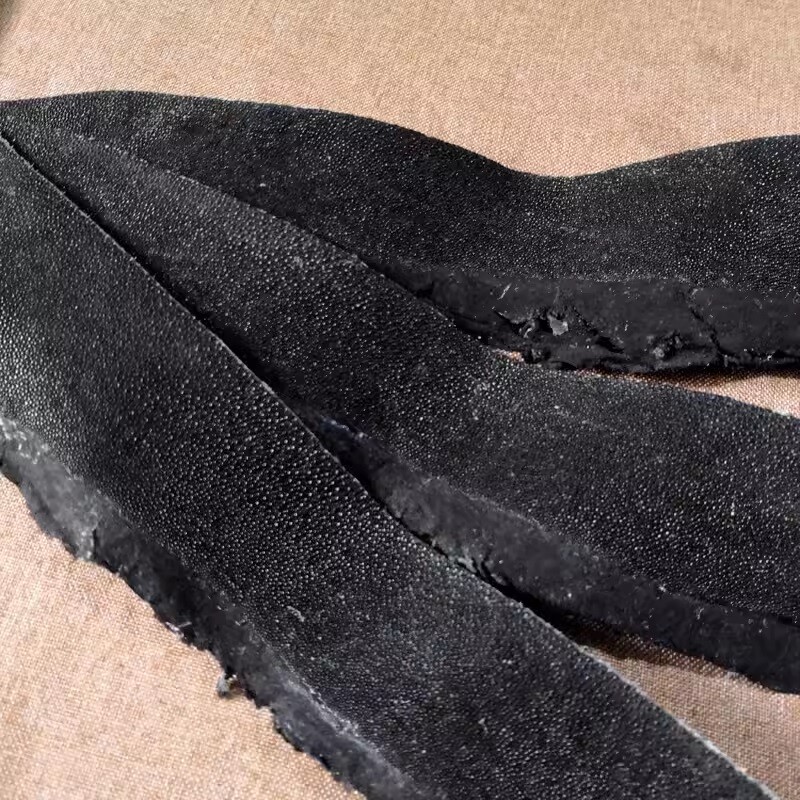 2Pcs Stingray Shagreen Fishskin hide Strip Hide Pelt Leather Skin Craft ...