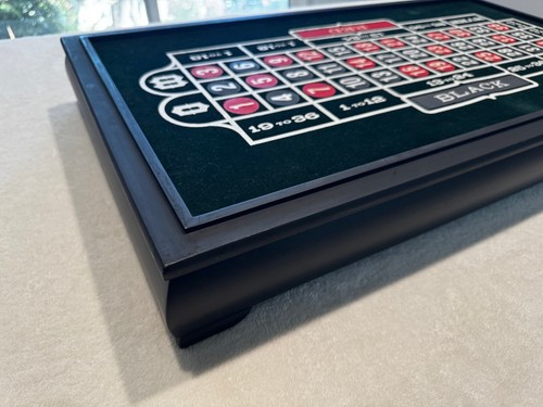 Casino Style Gaming Trio Set~Wooden Box~Craps~Roulette~Blackjack~Cards ...