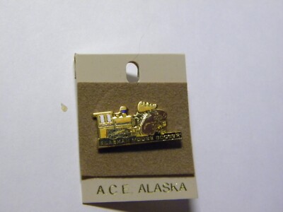 Alaskan Moose Gooser Train Hat Lapel Vest Pinback Pin | eBay