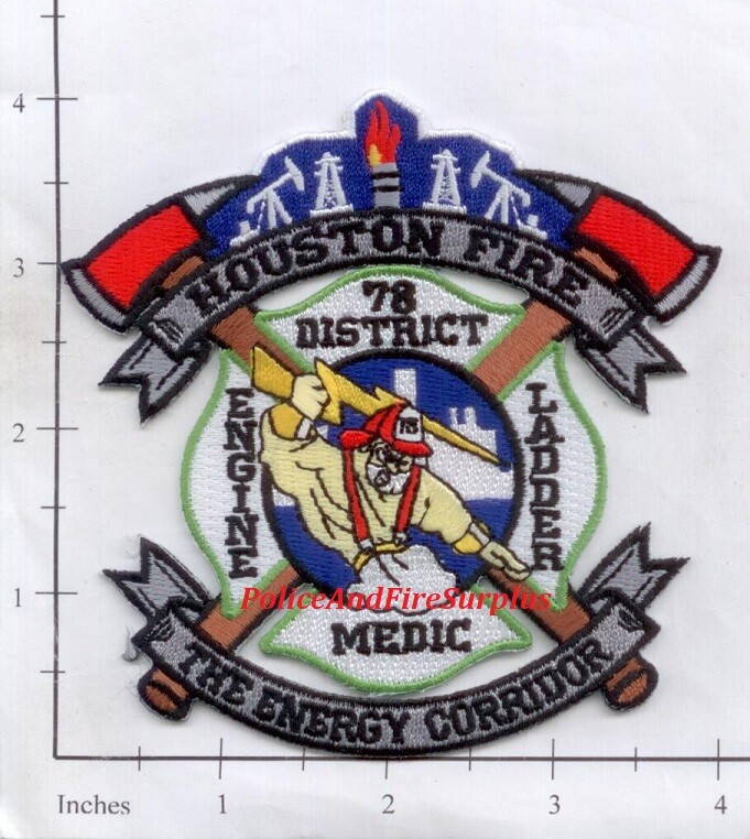 Texas - Houston Station 78 TX Fire Dept Patch The Energy Corridor | eBay