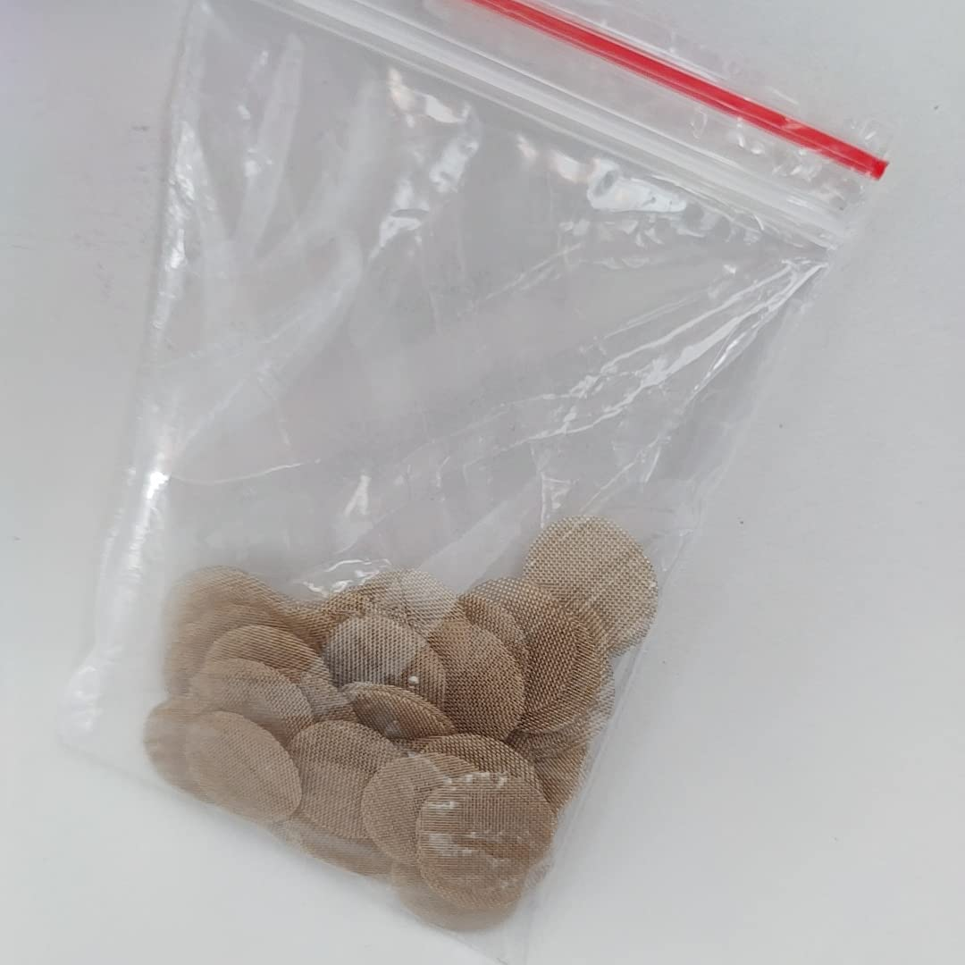 Brass Pipe Screens 3/4 inch Screens for Pipes- 100 Pack Pipe Filters ...