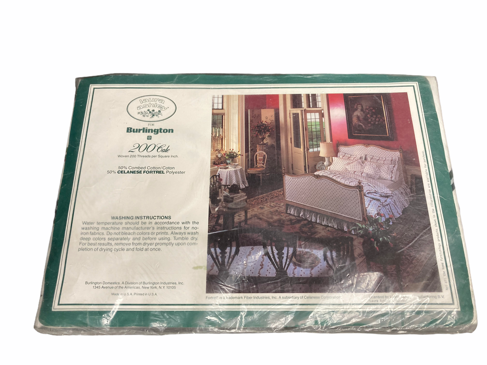 Laura Ashley NEW Pink Roses Rosemoor Rosebud KingFlat Sheet Floral | eBay