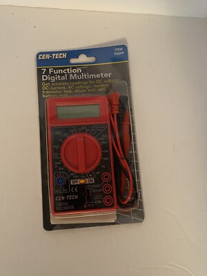 Cen-Tech 7 Function Digital Multimeter 90899 Harbor Freight | eBay