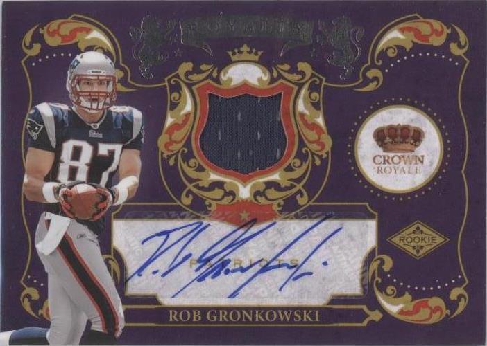 2010 Panini Crown Royale - Rookie Royalty Rob Gronkowski #13 Materials ...