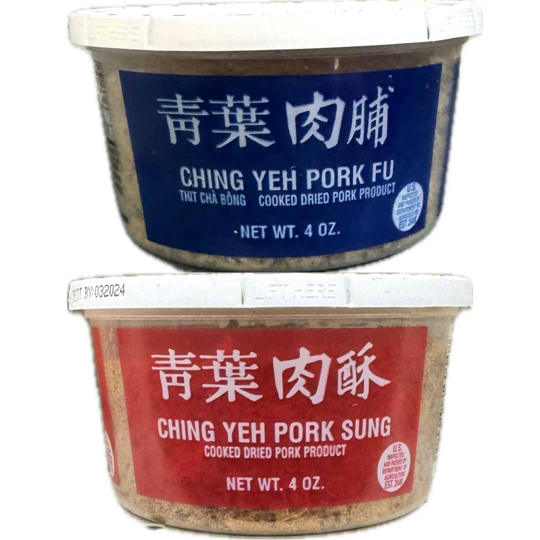 1 PACK - 4oz Ching Yeh Pork Fu OR Pork Sung - Cooked Dried Pork Floss ...