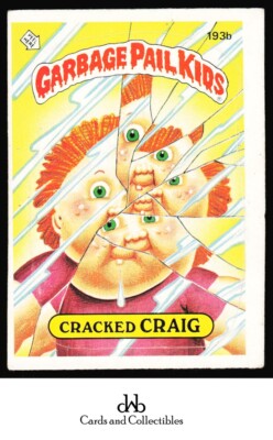 1986 Topps Garbage Pail Kids Series 5 #193b Cracked Craig | eBay