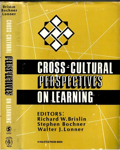 Richard W Brislin, Stephen Bochner / Cross-Cultural Perspectives on ...