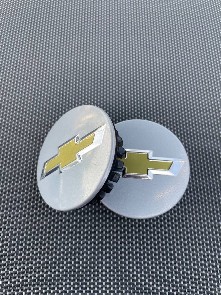 CHEVROLET SET OF 4X 58mm Wheel Center Caps CAMARO, COBALT, CAPTIVA ...
