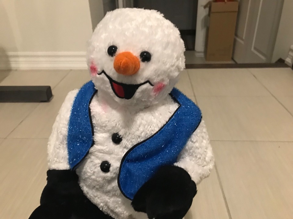 Gemmy Spinning Snowflakes Snowman SNOW MISER Dancing Singing - Please ...