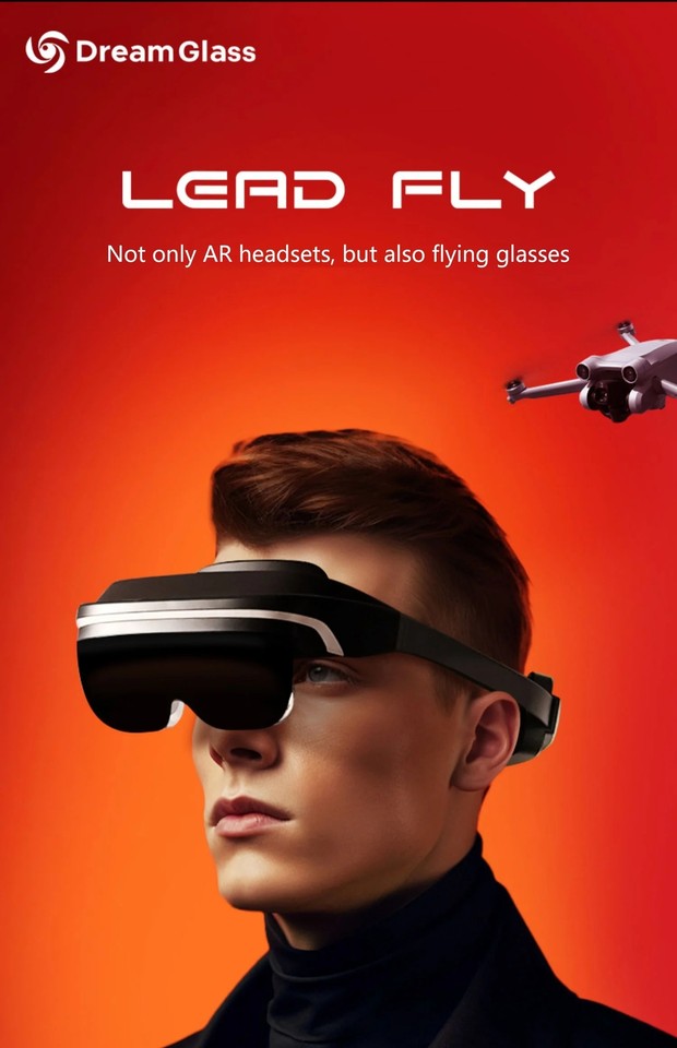 Dream Glass LEAD FLY AR Smart Glasses 3D VR Game Projection Wireless ...