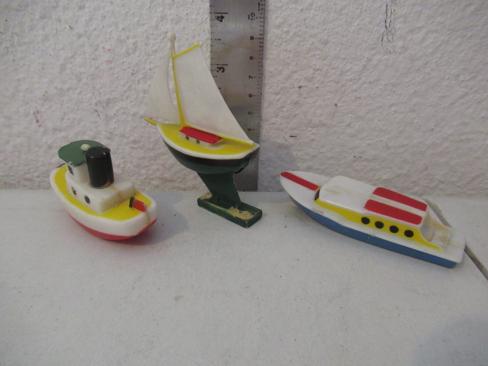 lot of 3 vintage plastic toy boats 1960s? | eBay