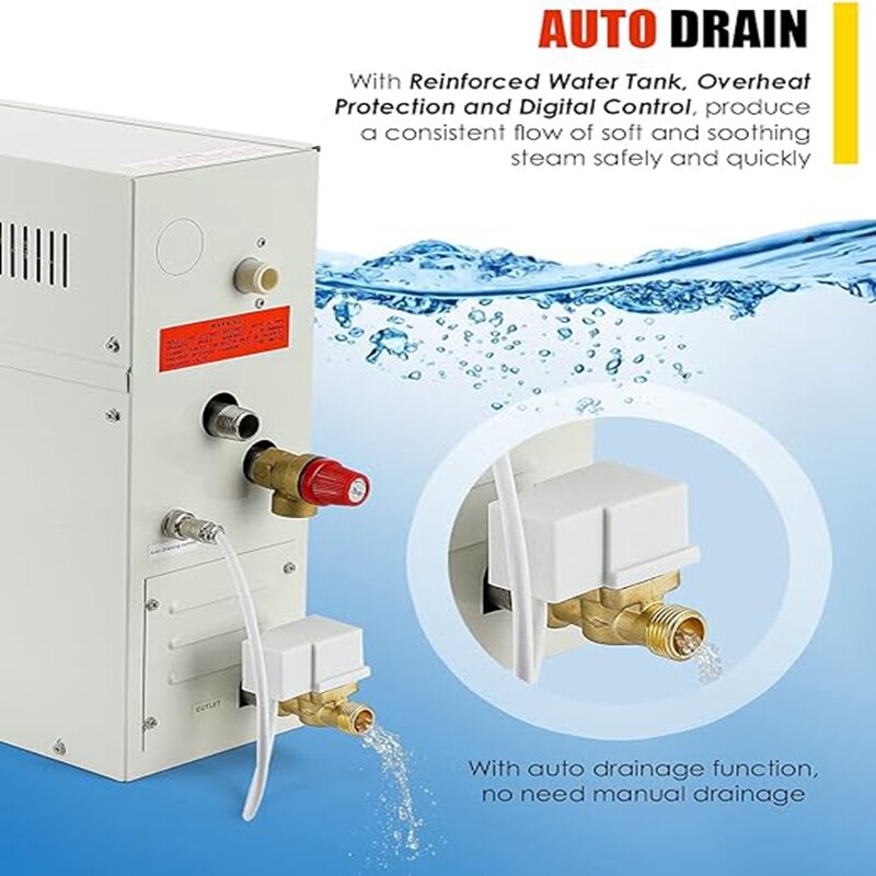 9KW Commercial Self-Draining Steam Generator | Grelly USA