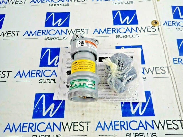 Appleton ARC3044BC-RS 30 A 4-P 4-W Aluminum RS Pin/Sleeve Connector 1 ...