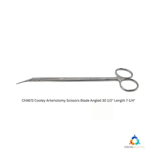 V. Mueller CH5672 Cooley Arteriotomy Scissors Blade Angled 30 1/2 ...