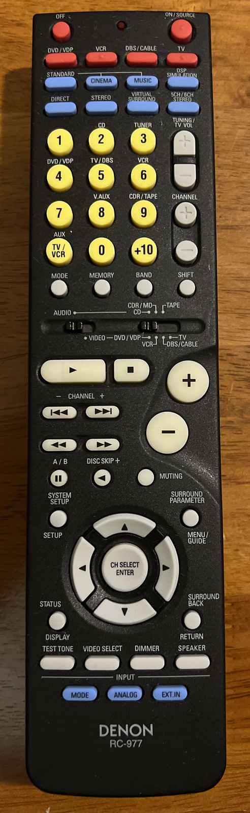 DENON RC-977 REMOTE CONTROL for AVR-485S AVR-685 AVR-1505 AVR-1705 AVR ...