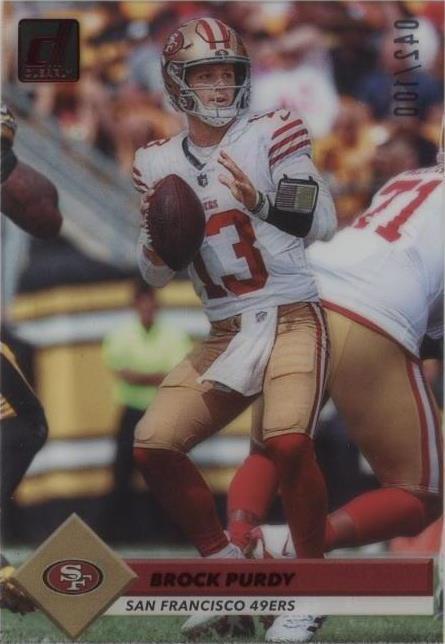 2023 Panini Clearly Donruss - Clearly Retro 1993 Brock Purdy #20 Red ...