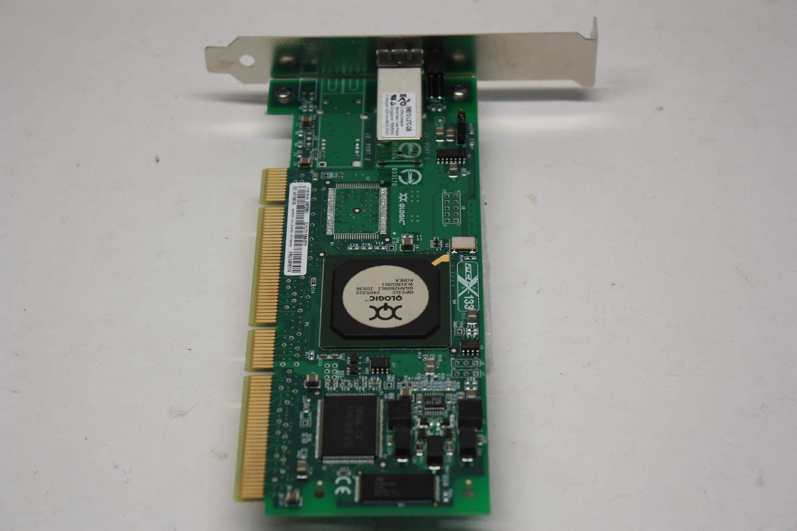 QLOGIC FC5010409-22F IBM 2GB PCI-X FC2-133 FIBER INTERFACE CARD | eBay