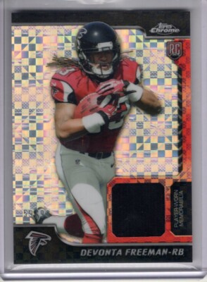 2014 Topps Chrome Football Devonta Freeman Rookie Relic X-Fractor ...