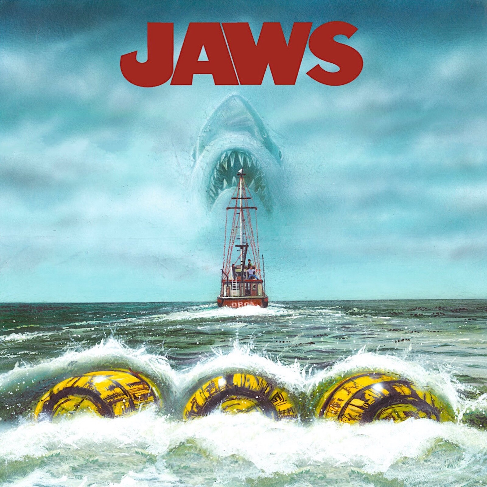 1/6 Jaws Backdrop 15"x15" - For 1/6 Quint Hooper Brody Bruce NECA ...