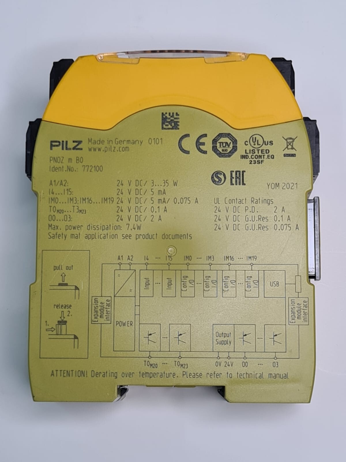 PILZ PNOZ m B0 772100 safety control, control system | eBay