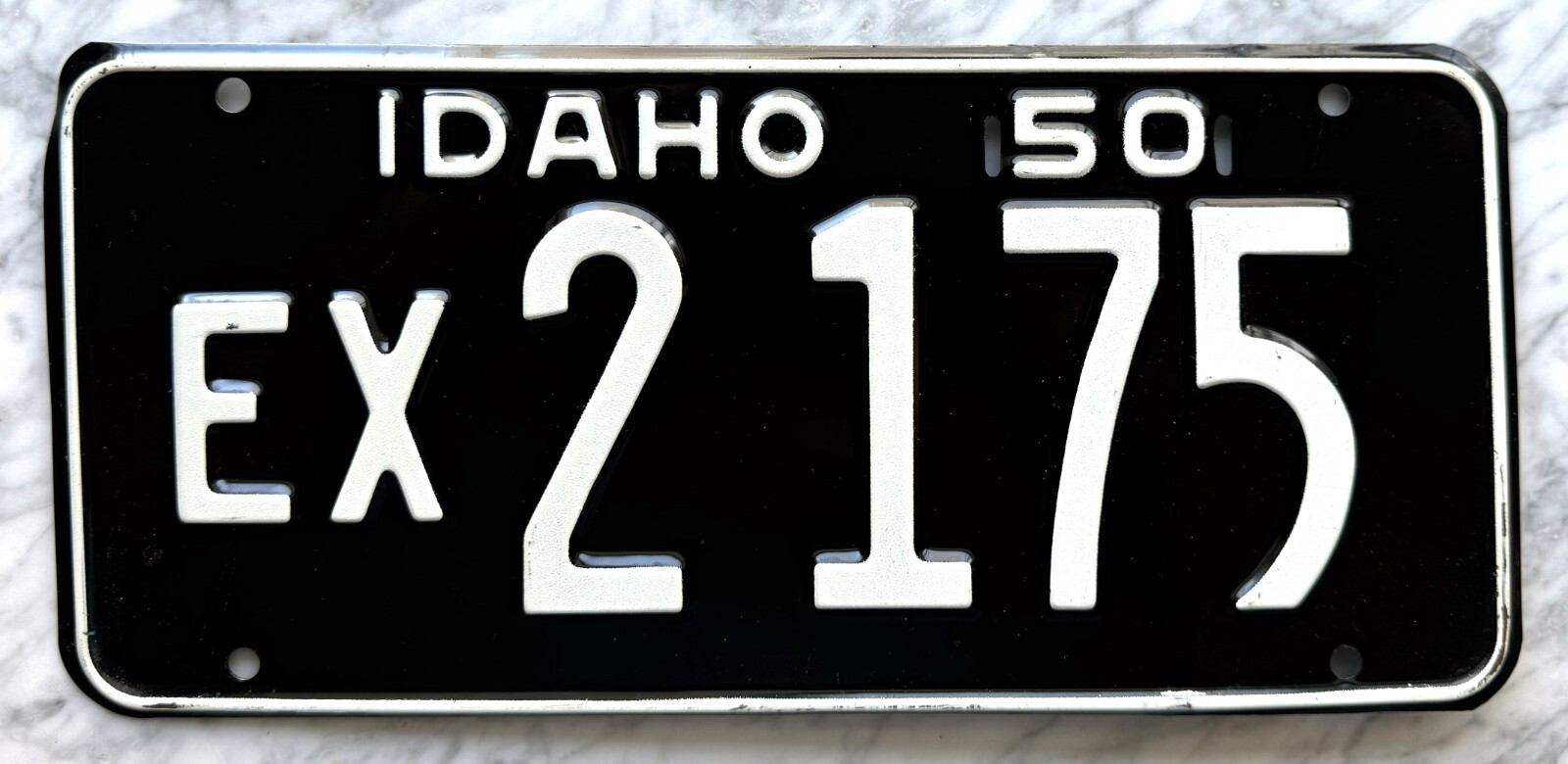 RARE - 1950 Idaho Exempt License Plate - Excellent Original Paint | eBay