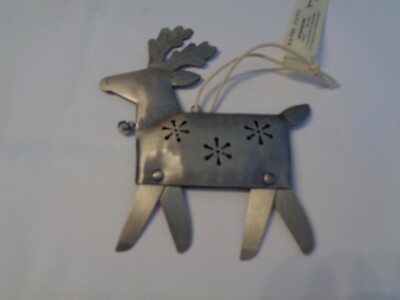 Hallmark Ornament Deer metal jointed with tag | eBay