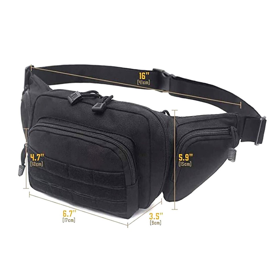 Tactical Waist Bag Concealed Gun Carry Pouch Military Pistol Fanny Pack ...