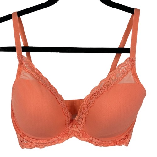 Natori bra 730023 Feathers underwire contour orange size 32DD 32E | eBay