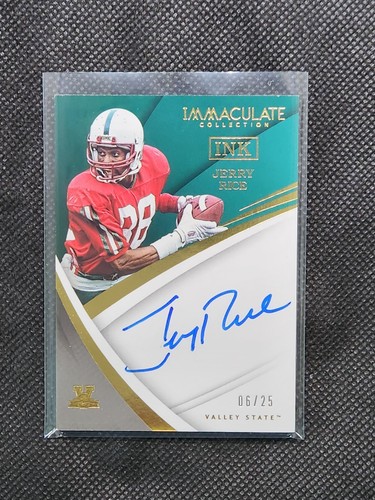 2018 Immaculate Collegiate Jerry Rice Auto /25 On Card! | eBay