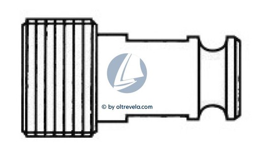 Adattatore K46 Ultraflex - Trasformatore Cavi Nautici Filettato M47 a ...