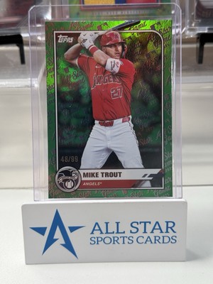 2025 Topps MLB ASG Mike Trout Green Foil /99 SSP #1 All Star Game | eBay