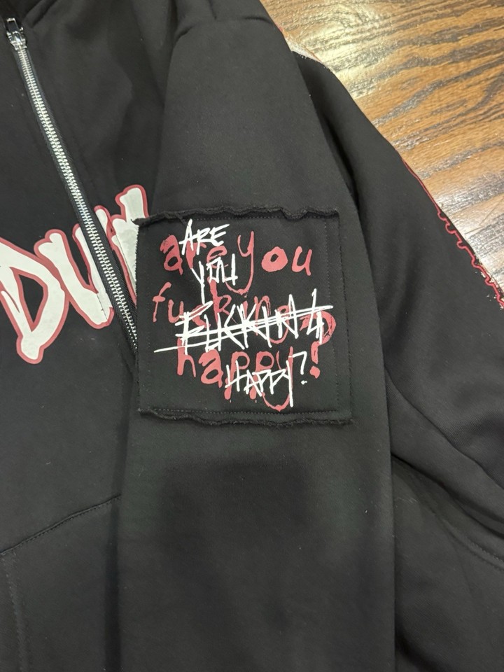 MUDVAYNE 2024 Concert Zip Hoodie Size Small Megadeth Tour Patch Sewn ...