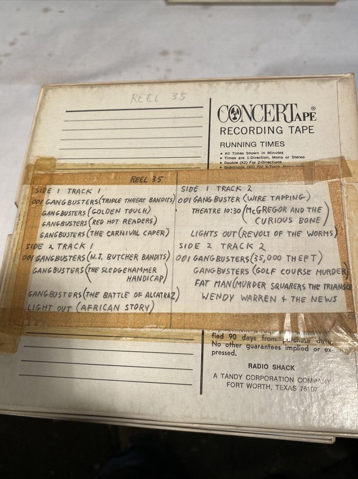 Concert Tape Recording tapes Reel to Reel lot of 9 #2 Gun Smoke | eBay