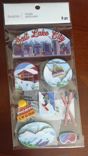 Recollections UTAH Stickers SALT LAKE CITY - Skiing - 8 pieces - New in ...