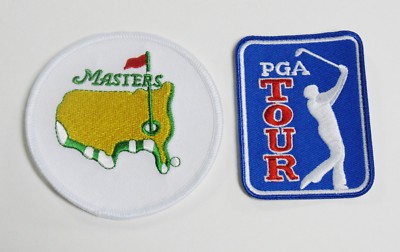 (1) LOT OF (2) GOLF PGA TOUR & MASTERS PATCH / PATCHES LOGO IRON-ON ...