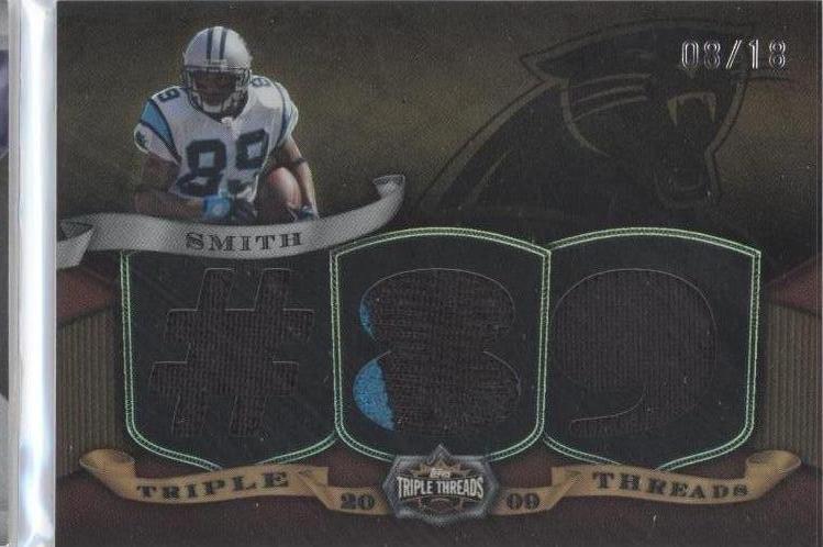 2009 Topps Triple Threads - Relics Steve Smith #TTR-68 Sepia /18 (MEM ...