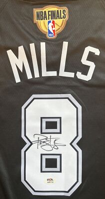 Patty Mills Signed Autographed San Antonio Spurs NBA Finals Jersey PSA ...